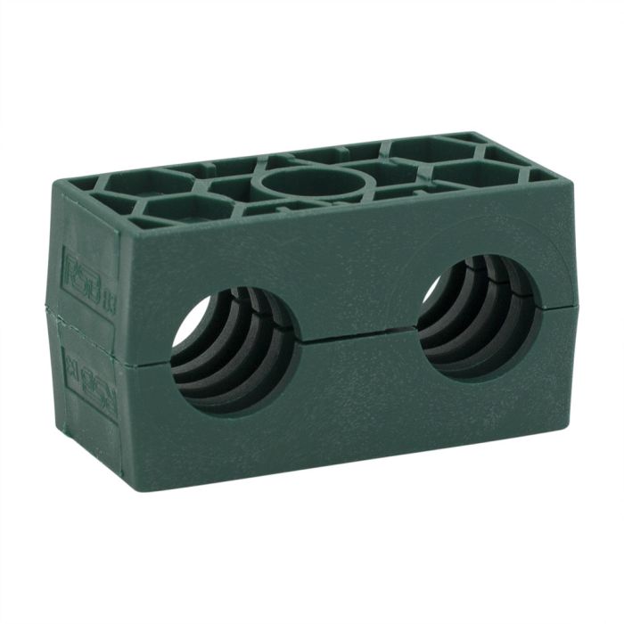 1" Tubing Clamp Body Polypropylene Twin Series
